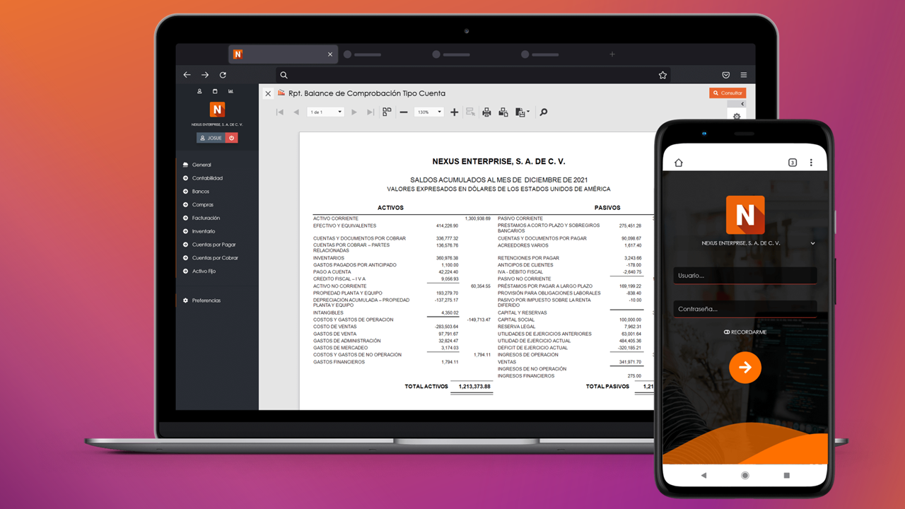 LogIN - Nexus Enterprise S.A. de C.V.